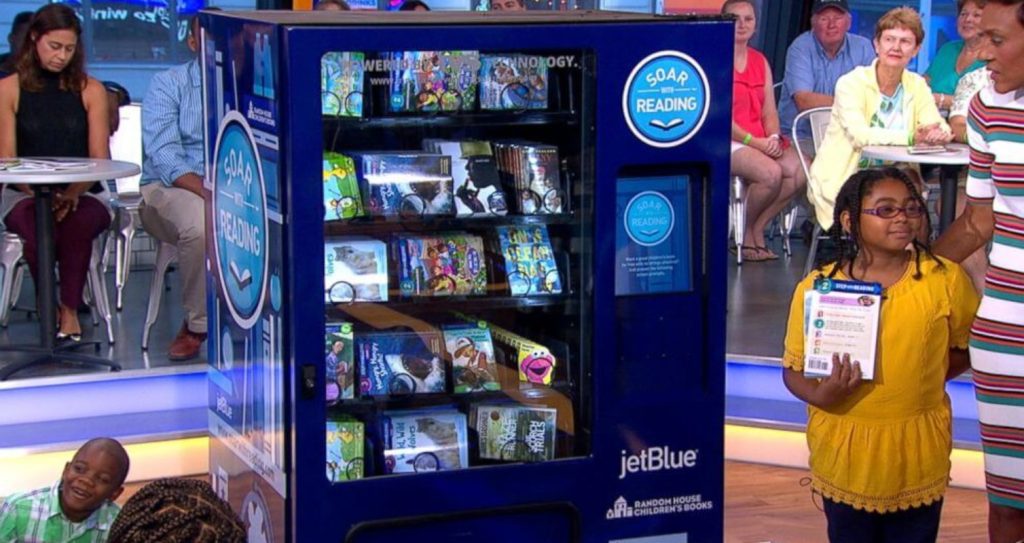 Book vending machine, Soar with reading - Vanyu-Fuji Vending Machine